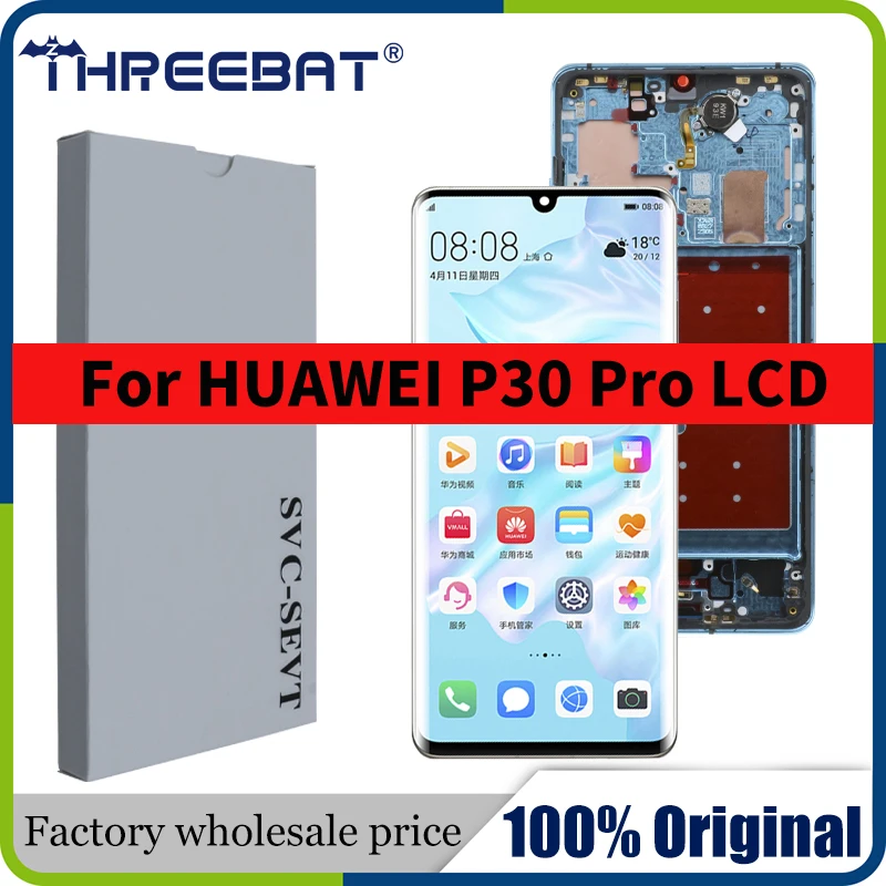 100% Novo LCD Original Para Huawei P30 Pro LCD Touch Screen Digitizer ...