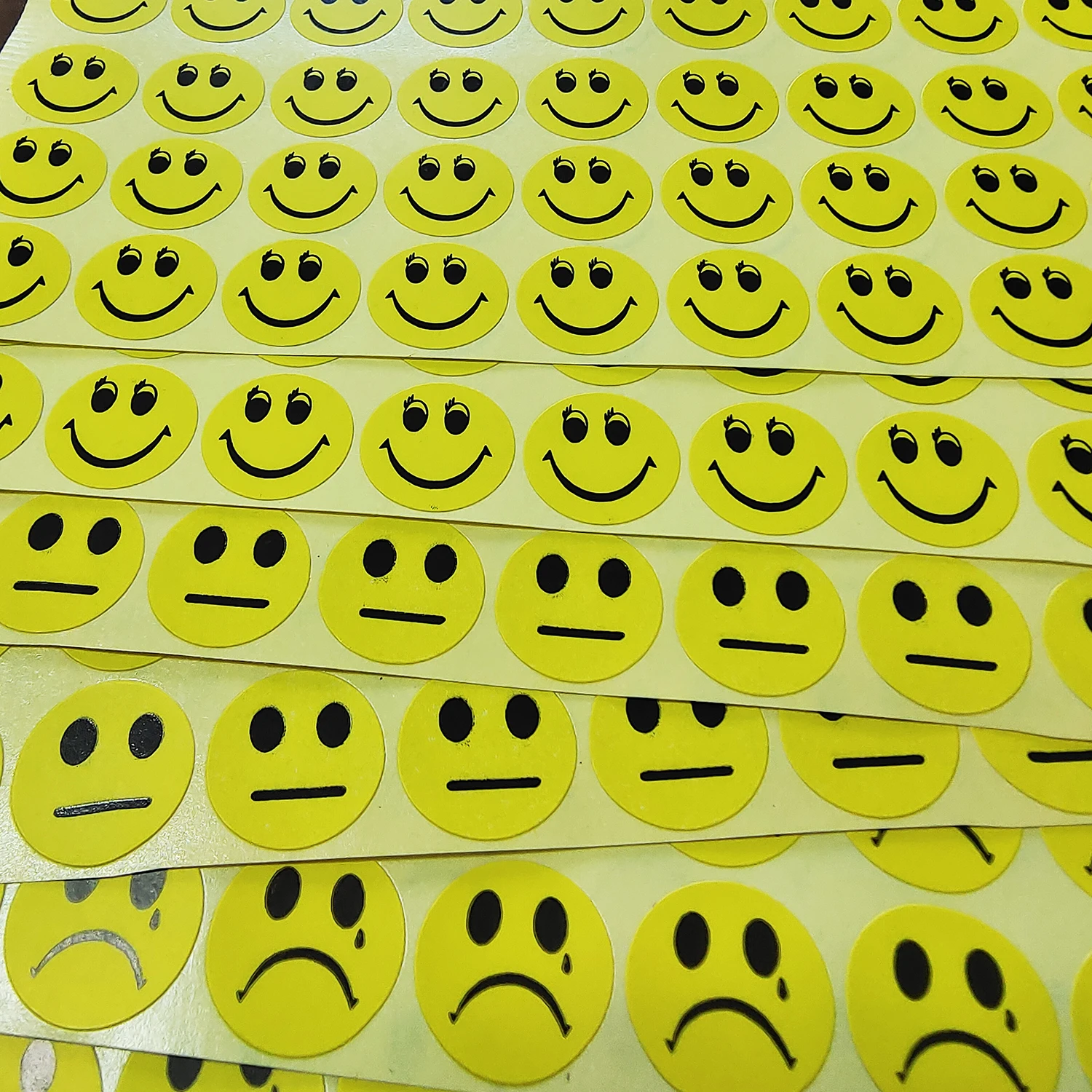Facial Expressions Smileys Label