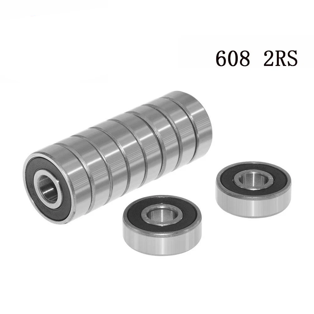5-10Pcs-set-608-2RS-Ball-Bearing-ABEC-1-8X22X7-mm-Deep-Groove-Steel ...