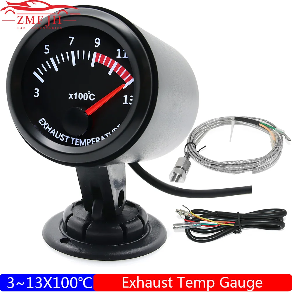 2-52MM-Exhaust-Gas-Temp-Gauge-Racing-Meter-White-LED-EGT-Auto-Car-3 ...