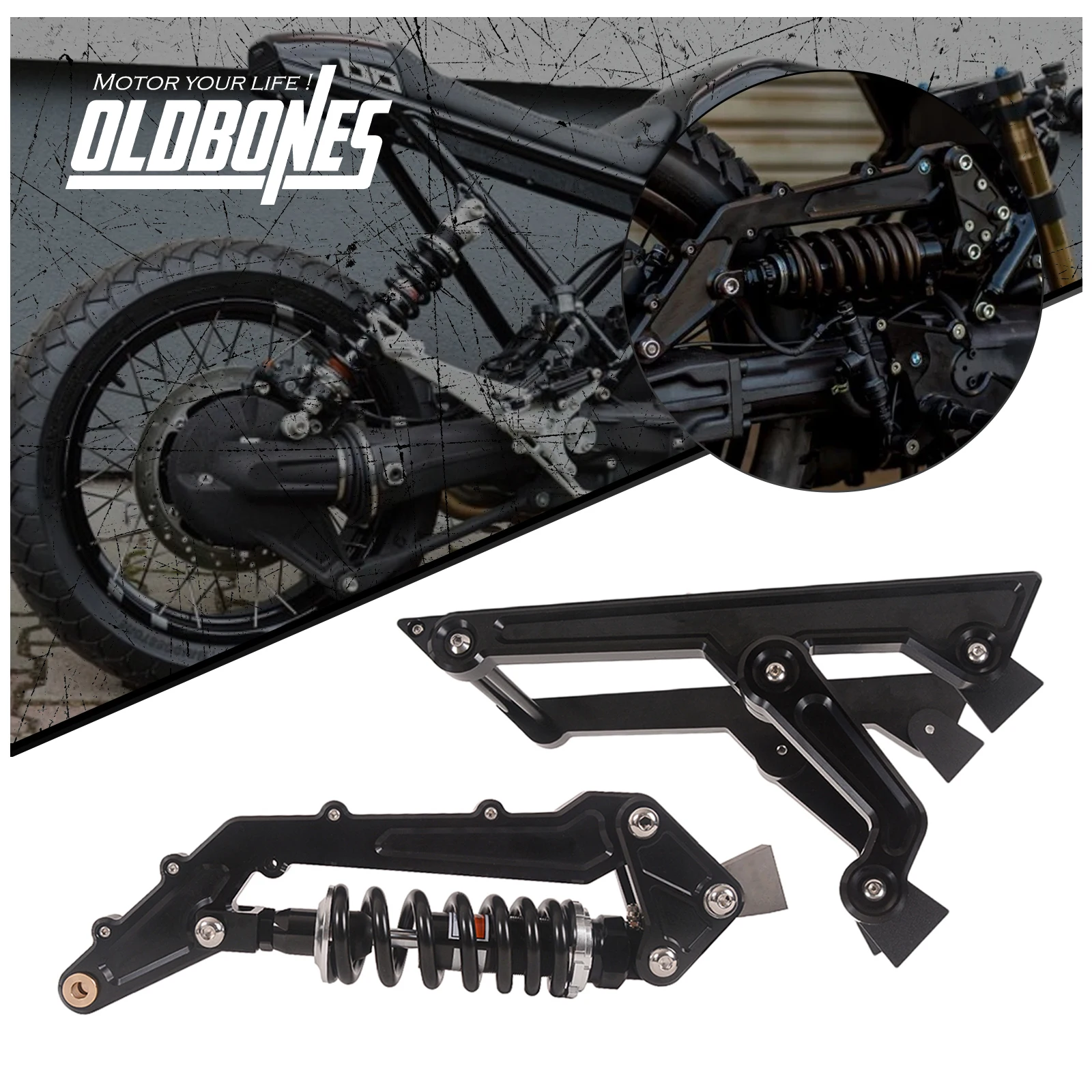 Cafe Racer For BMW K75 K100 K1100 Motorcycle Rear Shock Absorber ...