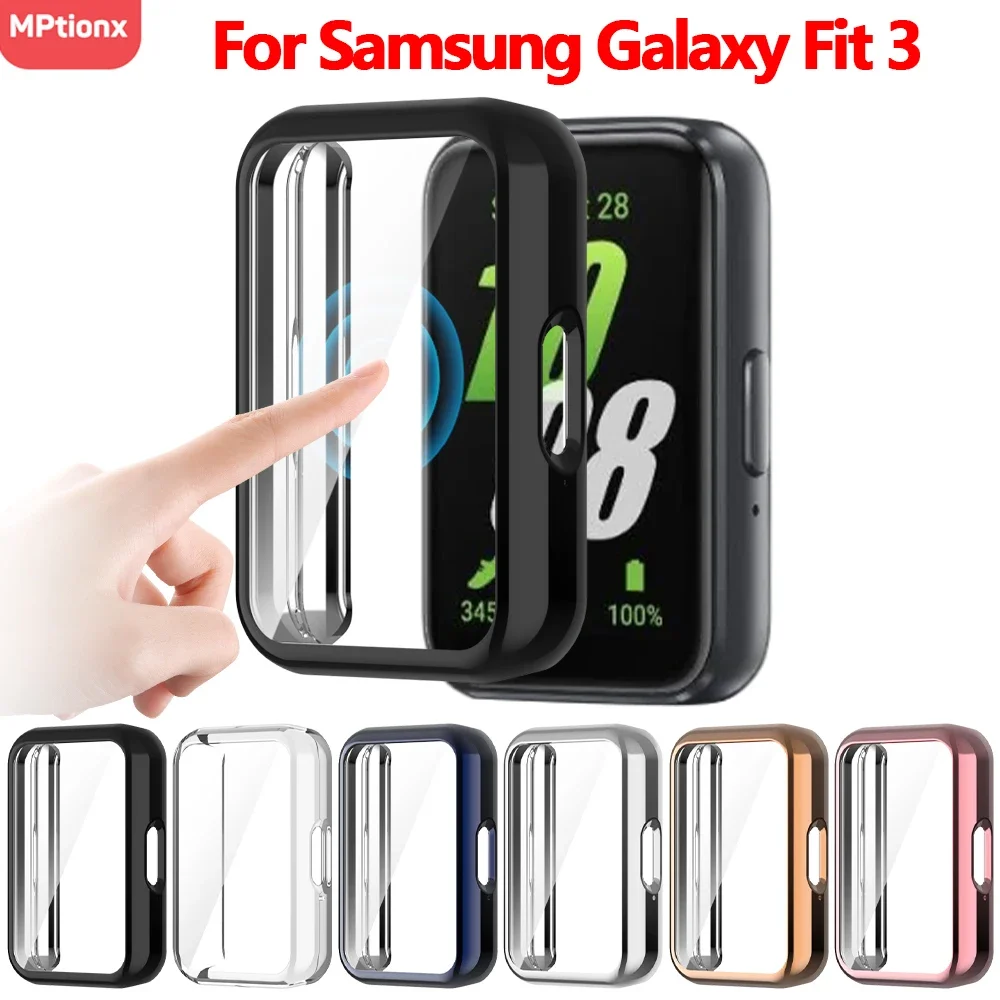 Case for Samsung Galaxy Fit 3 Full Soft TPU Screen Protector Bumper ...