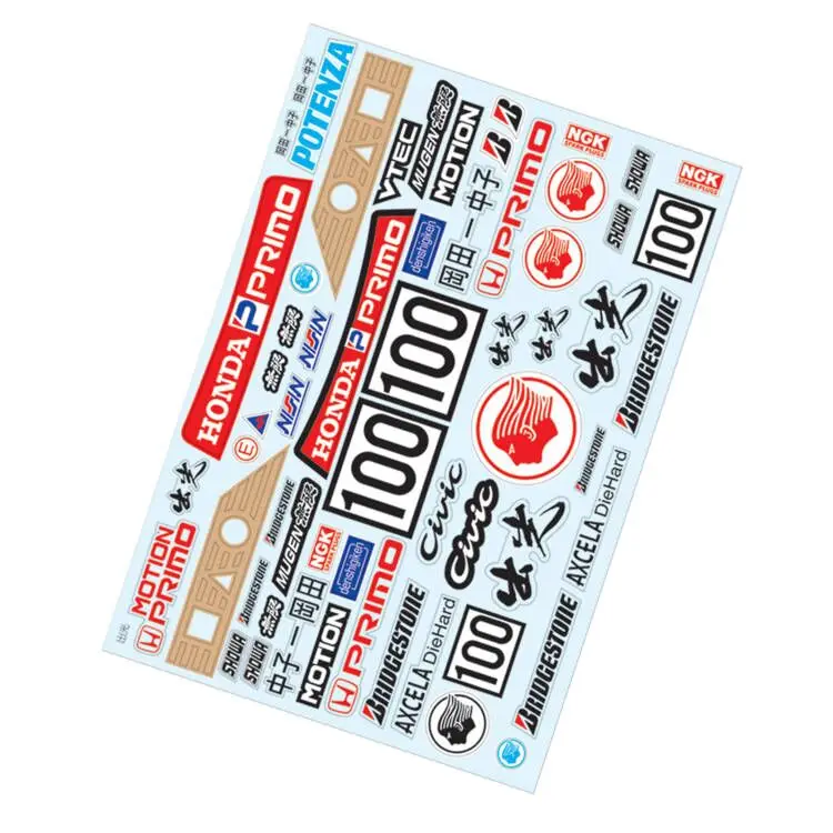 1-10-A4-RC-Sticker-Already-Cut-Body-Shell-For-RC-Drift-Touring-Truck ...