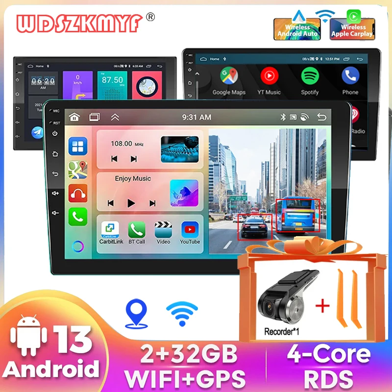 Radio-con-GPS-para-coche-reproductor-Multimedia-con-Android-13-2-Din ...