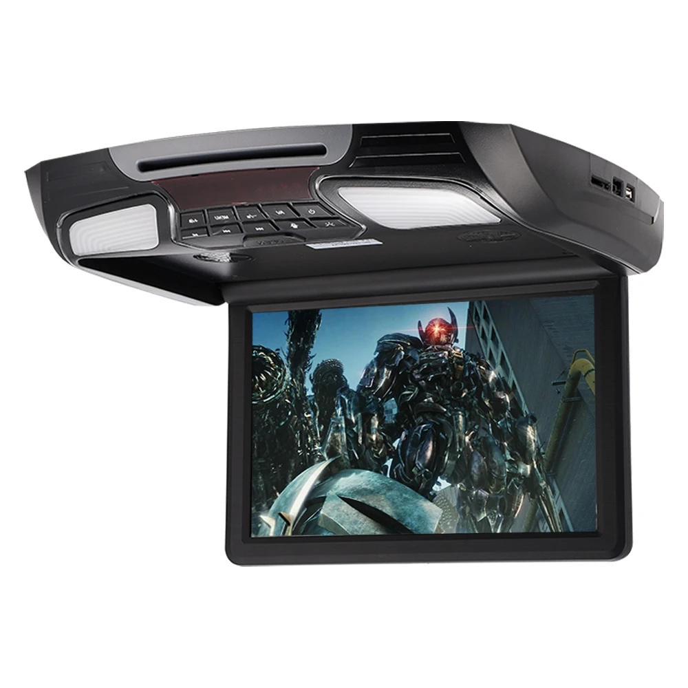 12-1-Inch-LCD-Car-Ceiling-Monitor-Flip-Down-Roof-Mount-LED-Digital ...