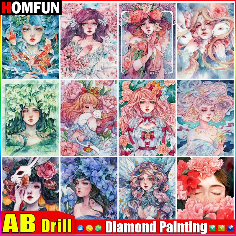 Homfun-ab-DIY-volle-quadratische-runde-Bohrer-5d-Diamant-Malerei-Kreuz ...