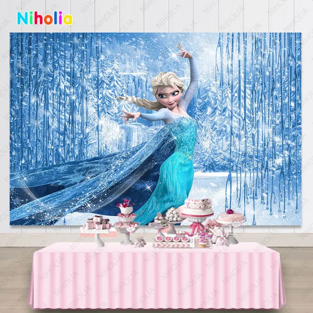 Frozen Birthday Theme Background