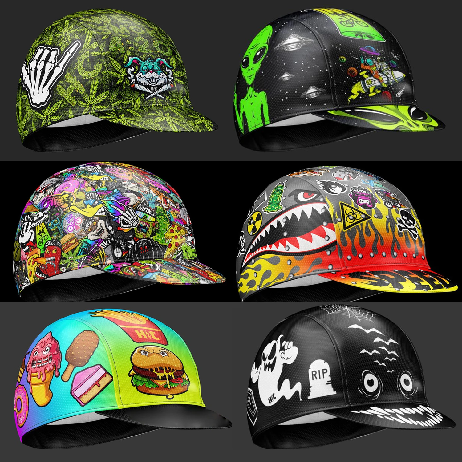 Multi New Classical Cool Skulls Colors Hot Cycling Caps OSCROLLING ...