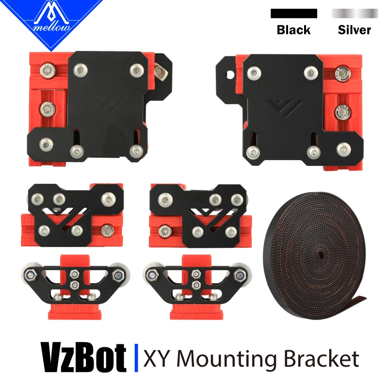 Mellow Pre Assembled CNC VzBoT 330 Aluminum XY Mount Kit 5M Gates Belt ...
