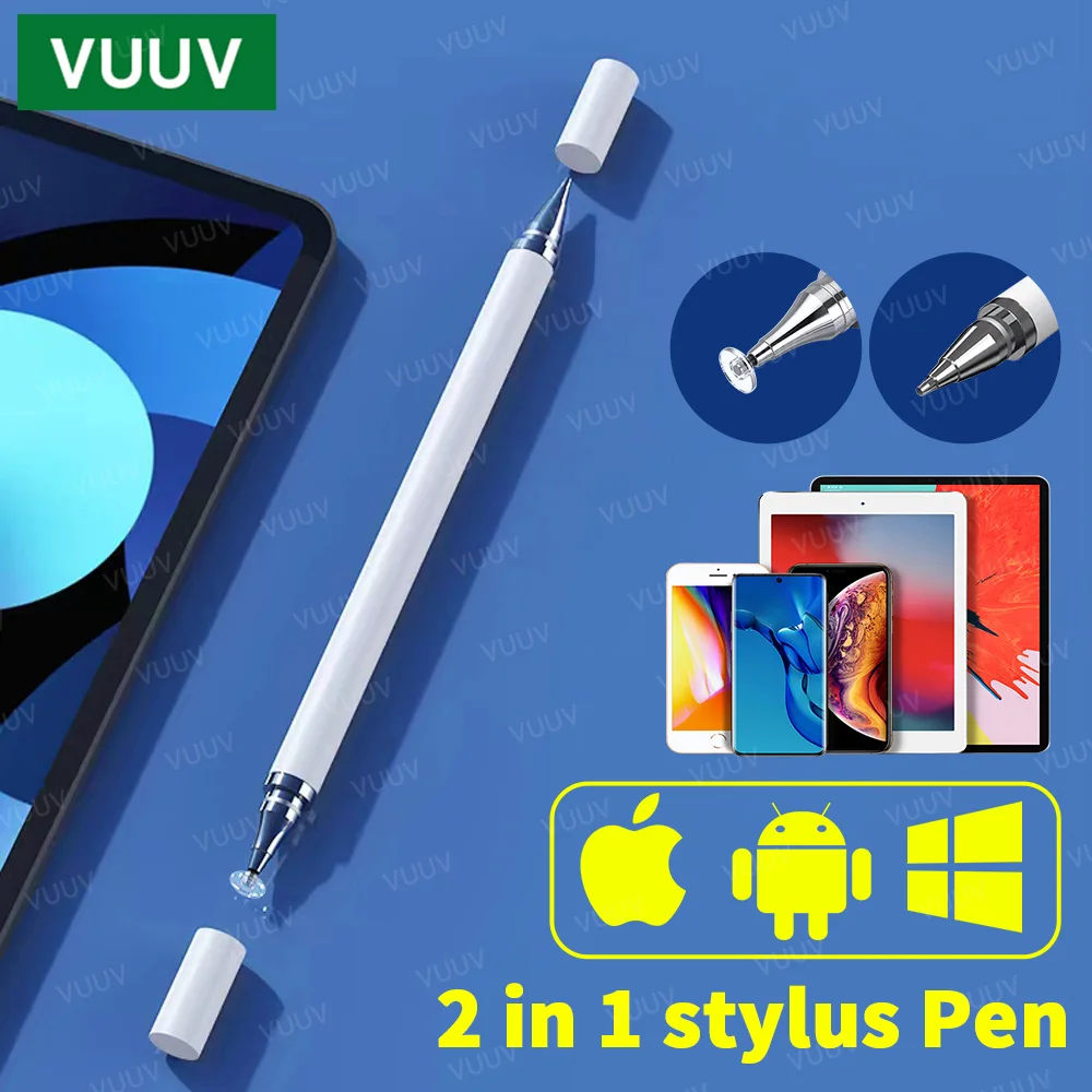 VUUV-2-in-1-Touch-Pen-For-Tablet-Stylus-Pen-For-Android-iOS-Touch ...
