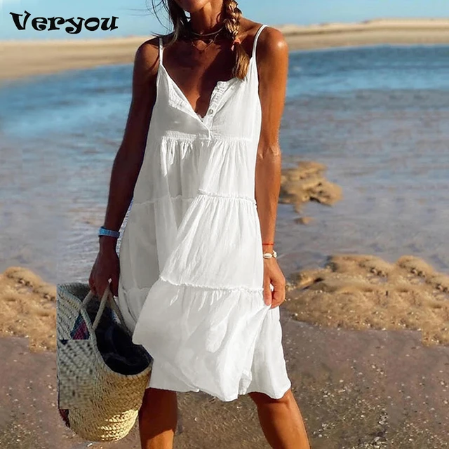 Casual White Beach Dresses