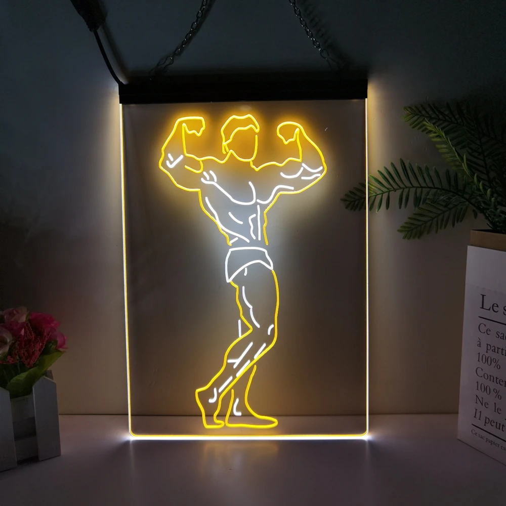 LED-Neon-Sign-Wall-Art-para-Fitness-Club-Keep-Fit-Man-2-Display ...