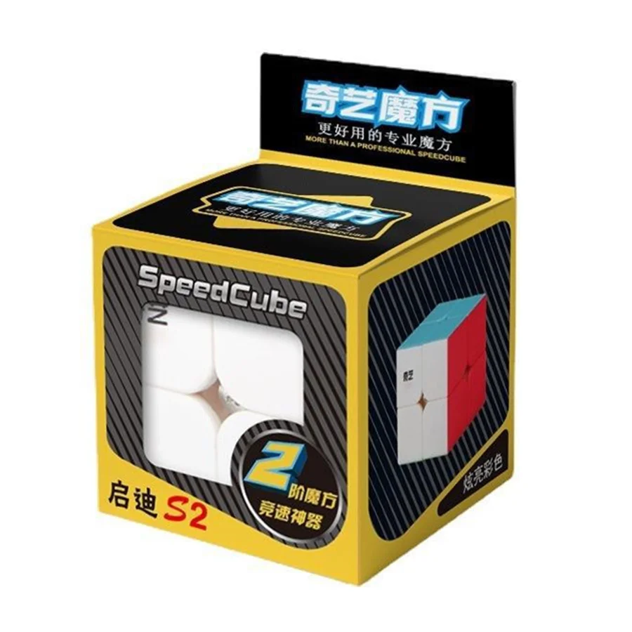 Qiyi-Qidi-S2-2x2x2-Magic-Cube-Stickerless-Mofangge-2x2-Pocket-Speed ...