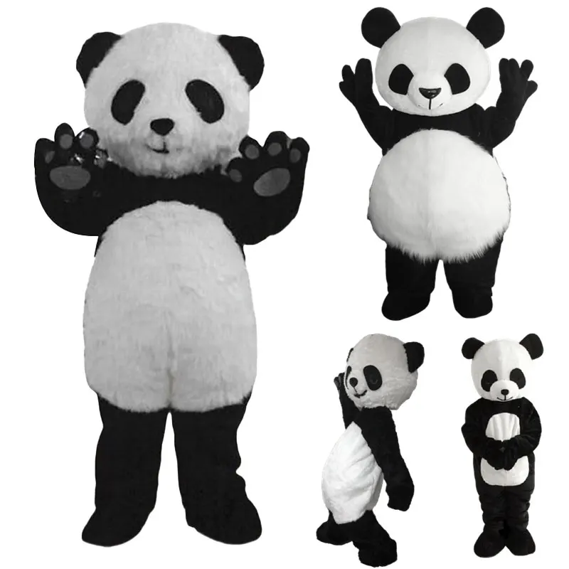 Panda Cartoon Mascot Costume Performance Outfits Prop Suit Adult Men ...