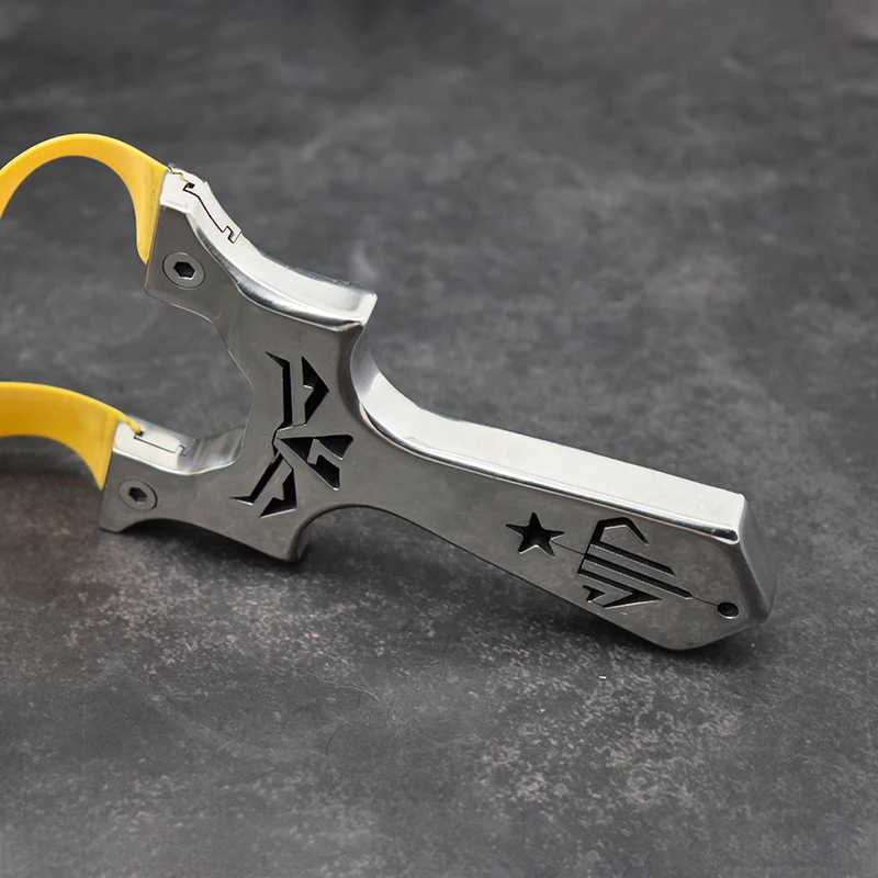 New Stainless Steel CNC Wire-cut Slingshot Exquisitely Carved Patterns ...