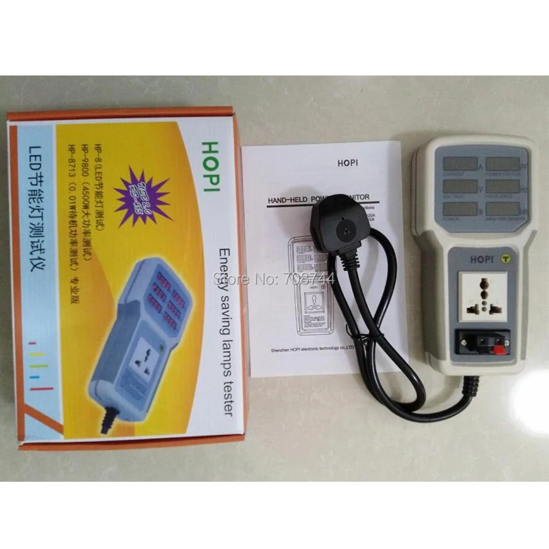 Handheld-Power-Meter-Power-Analyzer-LED-Metering-Socket-Measurable ...