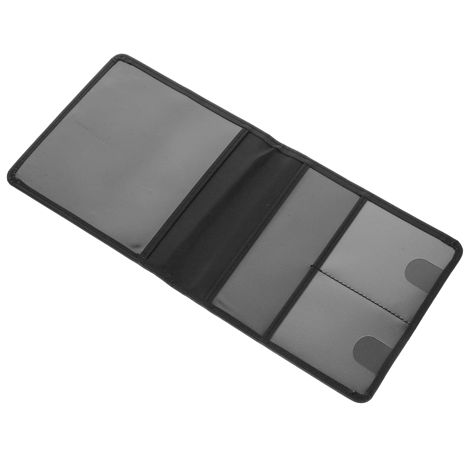 Black Pu Car Document ganizer Insurance Data Protection Sleeve Id Cards ...