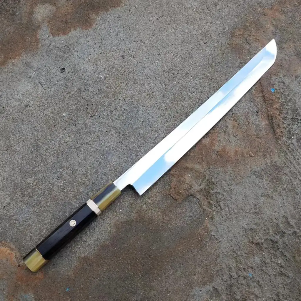 Sashimi-Knife-Single-edged-Sakimaru-Chefs-Cleaver-Tynny-Slicing-Sushi ...