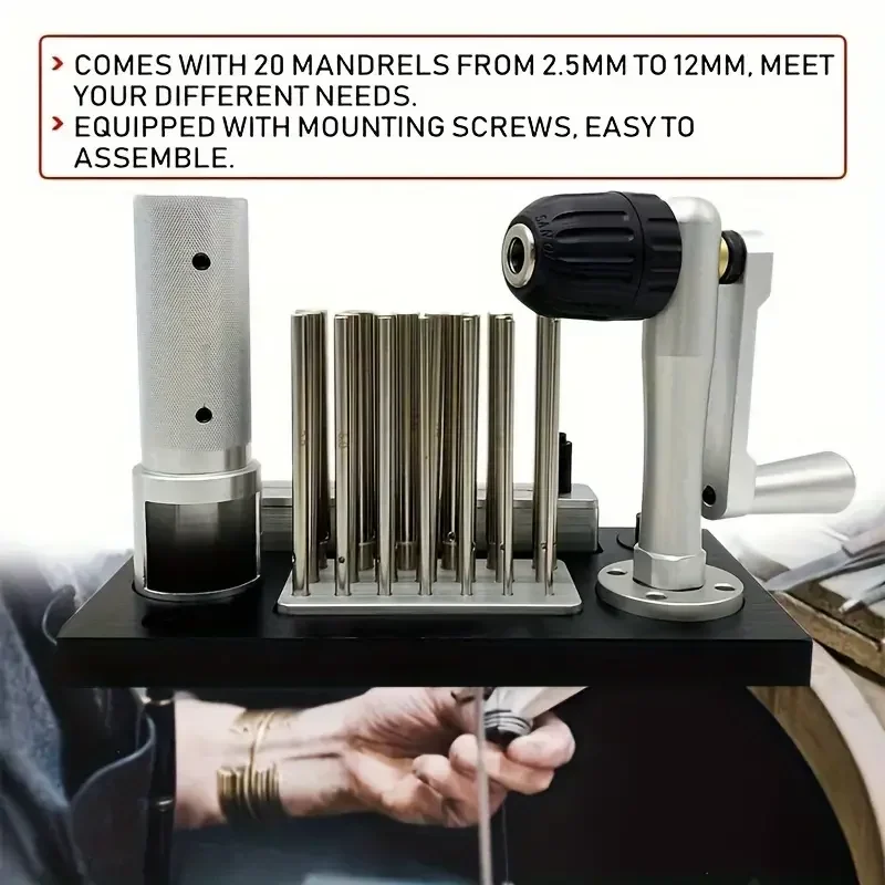 Professional Stainless Steel Wire Drawing Machine Manual Jump Ring ...