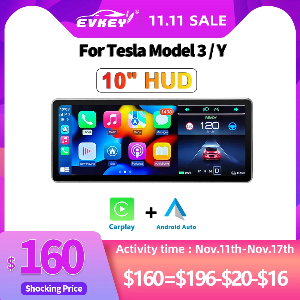 CARVIEW-Linux-9-0inch-For-Tesla-Heads-Up-Display-Model-3-Y-Digital ...