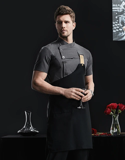 Ropa de Chef para restaurante, abrigo de Chef de cocina, chaquetas de ...