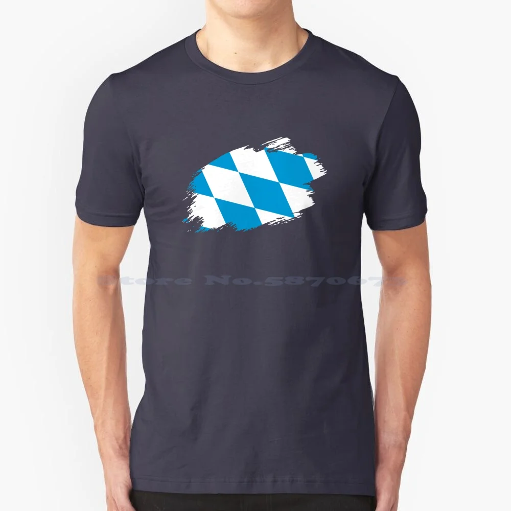 Bavaria-Bavarian-Flag-Flag-Diamond-T-Shirt-100-Cotton-Tee-Bavarian-Flag ...