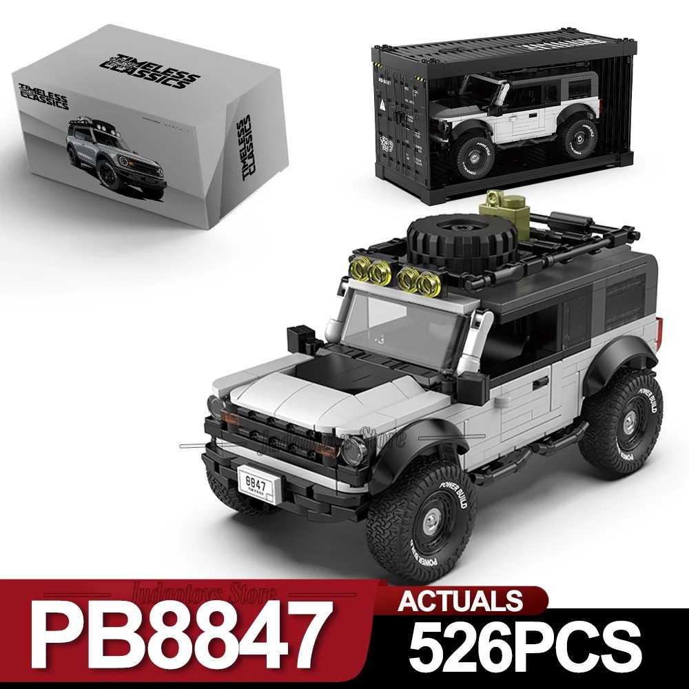PB8847 Off-road Vehicle Model Mini car Building Blocks kits Creative ...