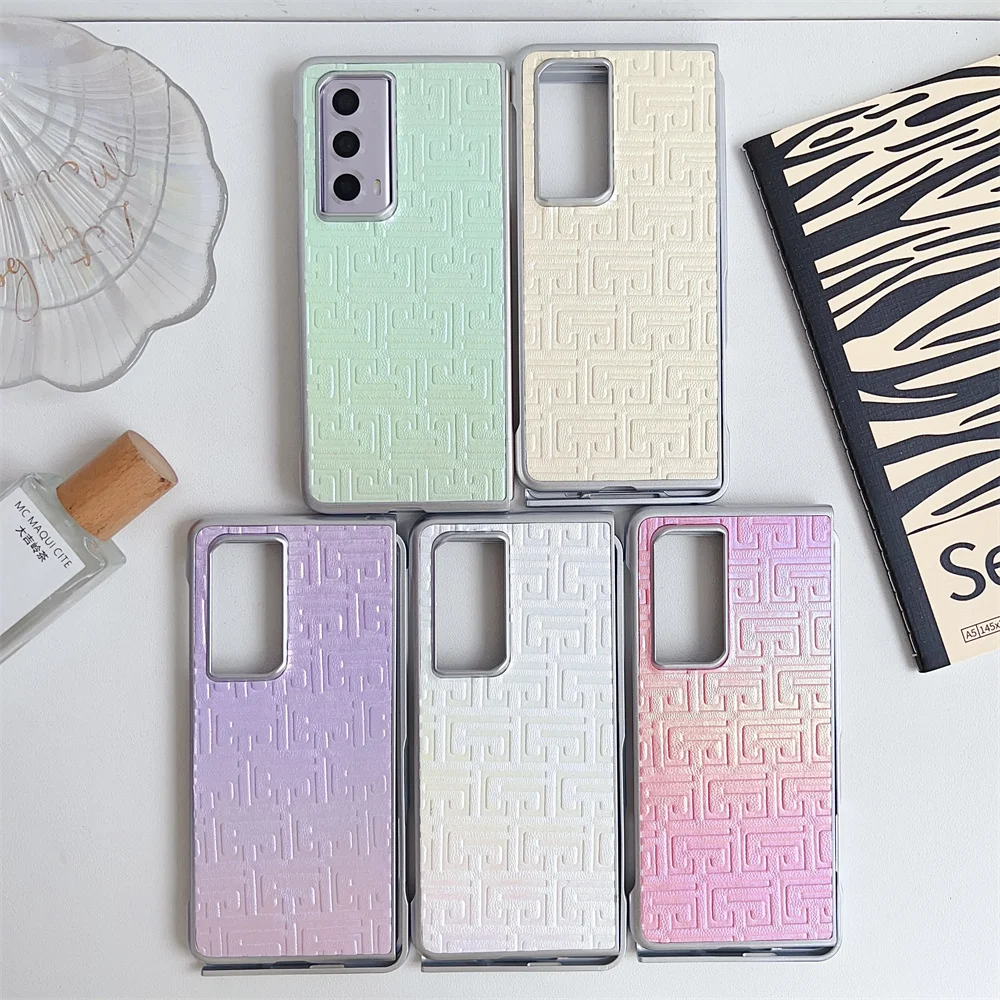 Geometry-Phone-Case-For-Honor-Magic-VS2-Solid-Color-Gradient-Protection ...