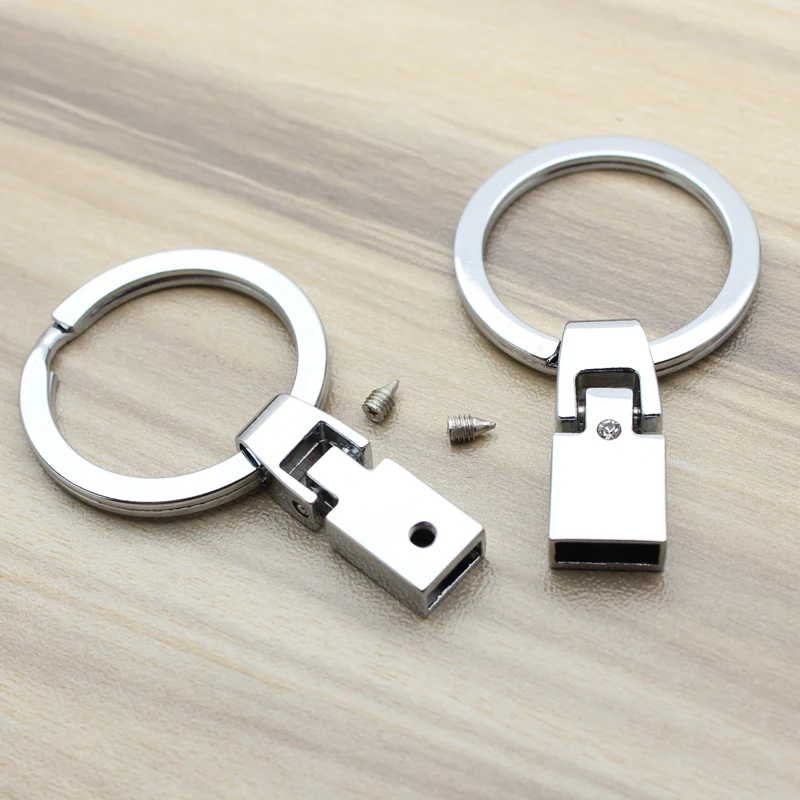 10p/Lot 8mm & 10mm Keychain Connector Keyring Charms For Band Key Chain ...