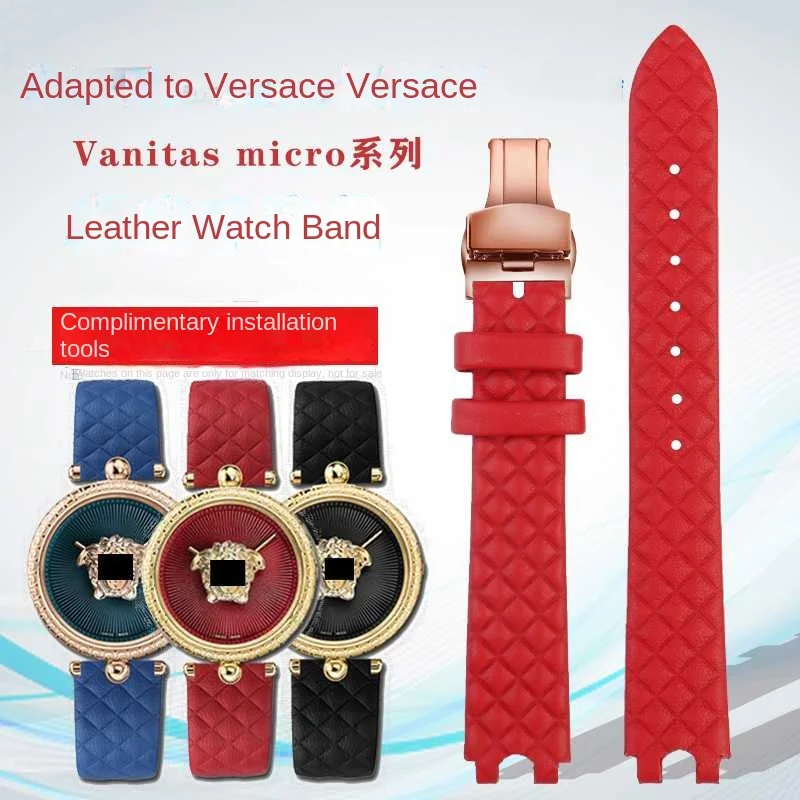 16mm-Cowhide-Watch-Band-for-Versace-Vanitas-Micro-Soft-Comfortable ...