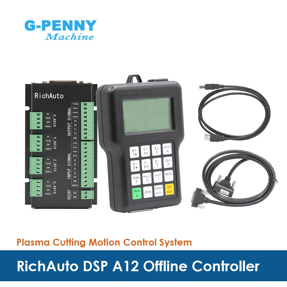 Free-Shipping-RichAuto-DSP-A12-CNC-controller-original-3-axis-motion-controller-English-Version ...