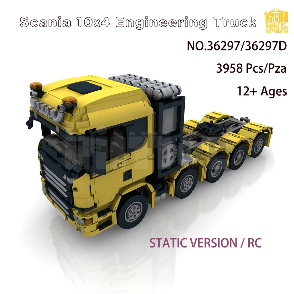 Moc 36297 Scania 10x4 Engineering Truck Model With PDF Drawings ...