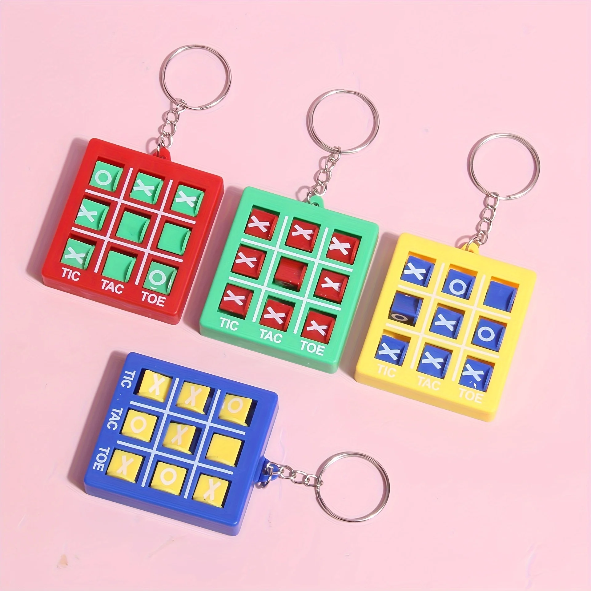 4-Pieces-Colorful-Tic-Tac-Toe-Keychain-for-Kids-Educational-Toys ...