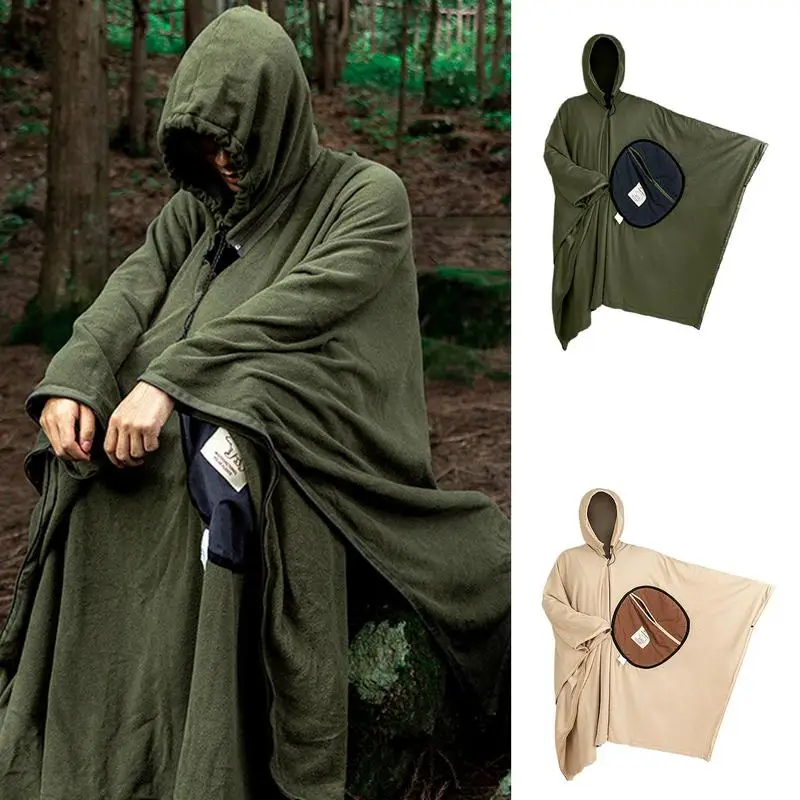 Saco-de-dormir-Wearable-para-Camping-Poncho-Sleeping-Bag-Rocker-Fleece ...