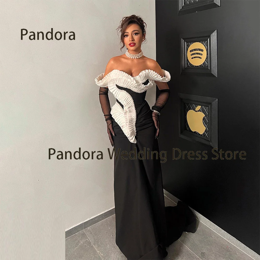 Pandora-Ball-gown-with-Strapless-full-sleeve-floor-length-evening-dress ...