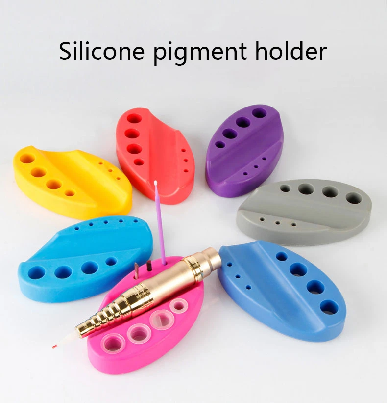 Oval Silicone Cover Of Standing Rack Tattoo Ink Cup Pigment Cup Stand ...