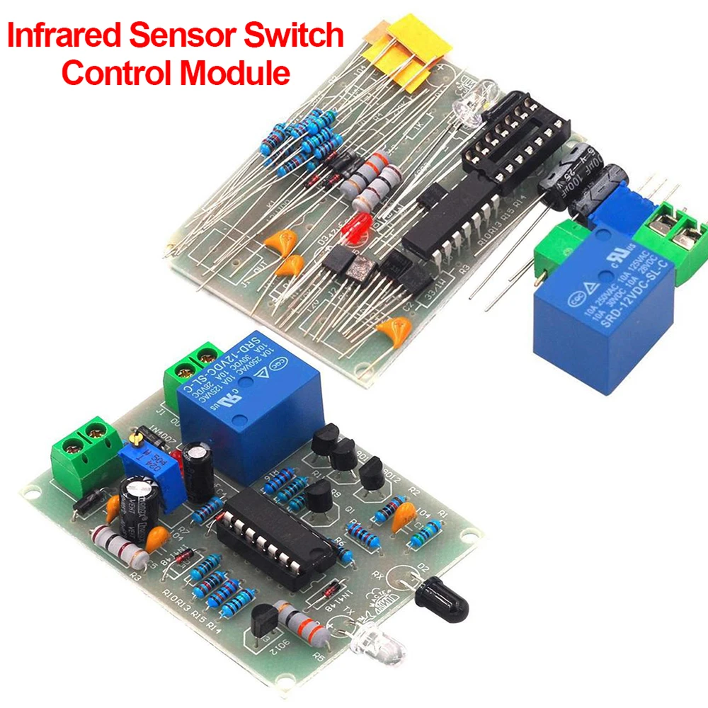 Infrared Proximity Control Switch Board DIY Kit 0 40s Delay Time ...