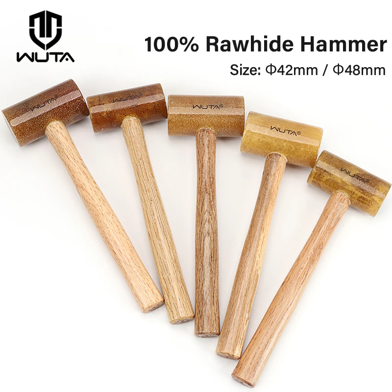 WUTA-100-Rawhide-head-Mallet-Leather-Craft-Hammer-Stamping-Jewelry ...