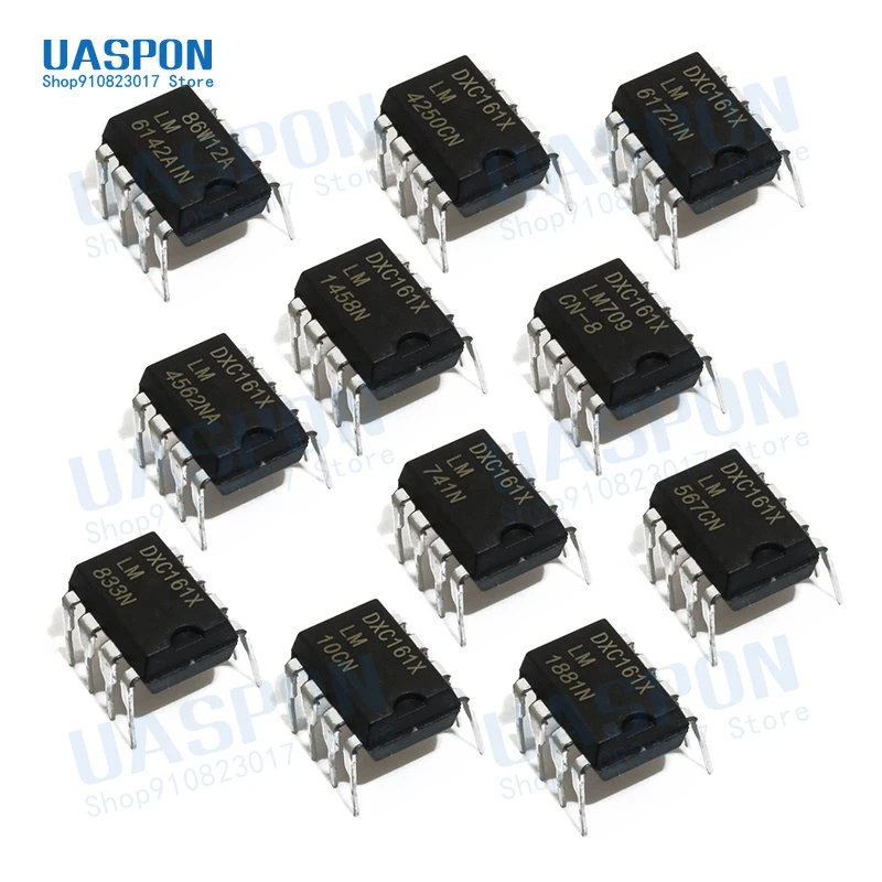 5PCS DIP-8 LM567CN LM567 LM1881N LM833N LM833 LM709CN LM709 LM1458N ...