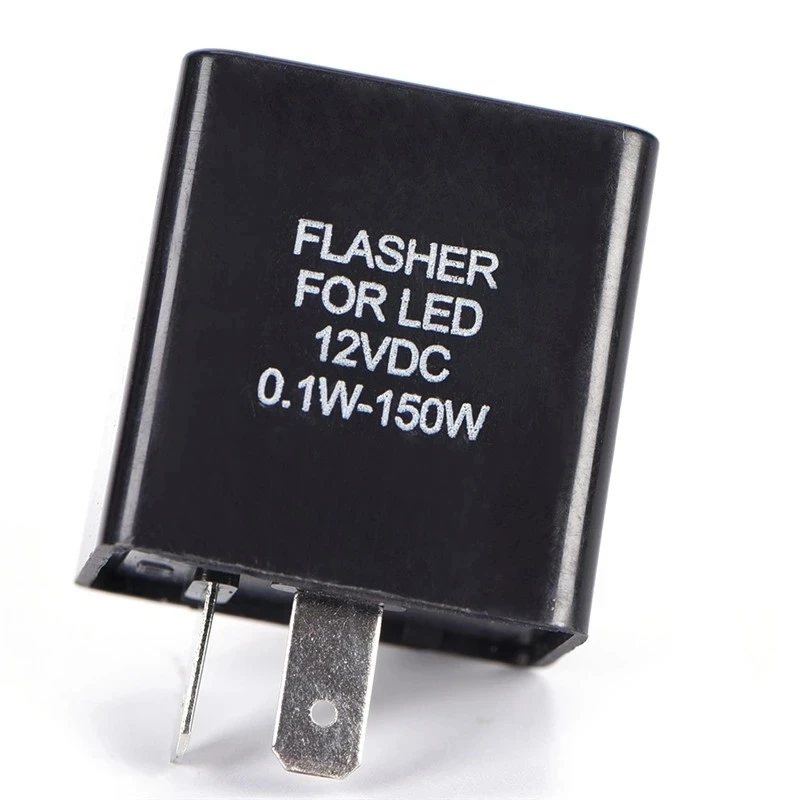 Universal 2P 12V Car Motorcycle Bike Tricycle Flasher Relay Electronic ...