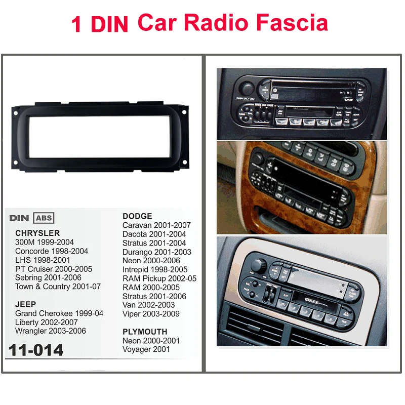 WQLSK-1-Din-Car-Radio-Stereo-Face-Fascia-Surround-Trim-Frame-Kit-For ...