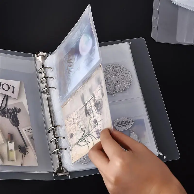 1-5-10pcs-A5-6-Hole-Strap-Storage-Clip-And-Storage-Bag-Scrapbook ...