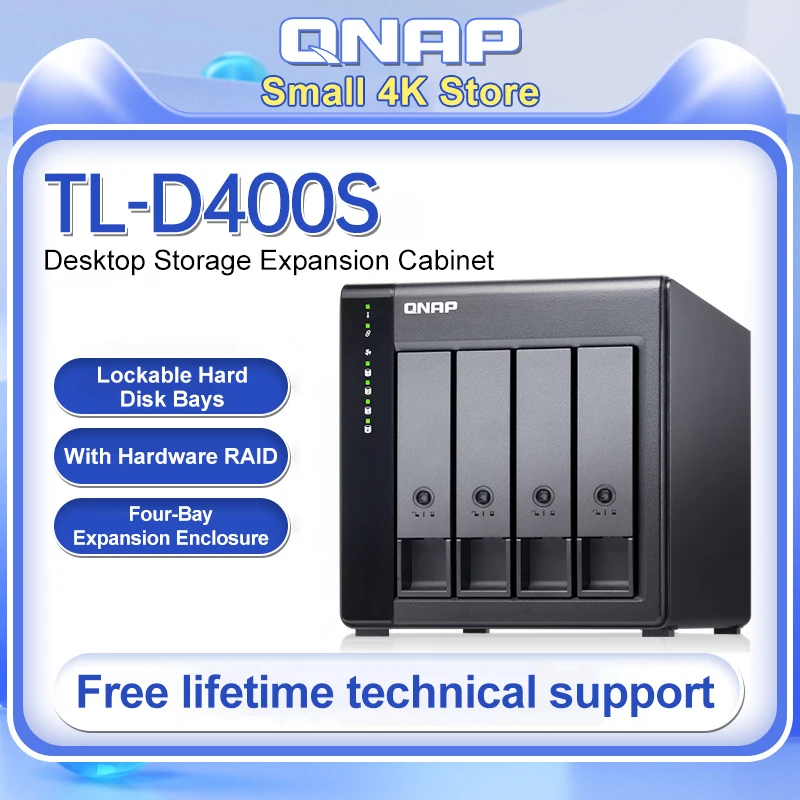 QNAP-TL-D400S-Memory-4-Bay-JBOD-for-Storage-Nas-Server-Device-Diskless ...