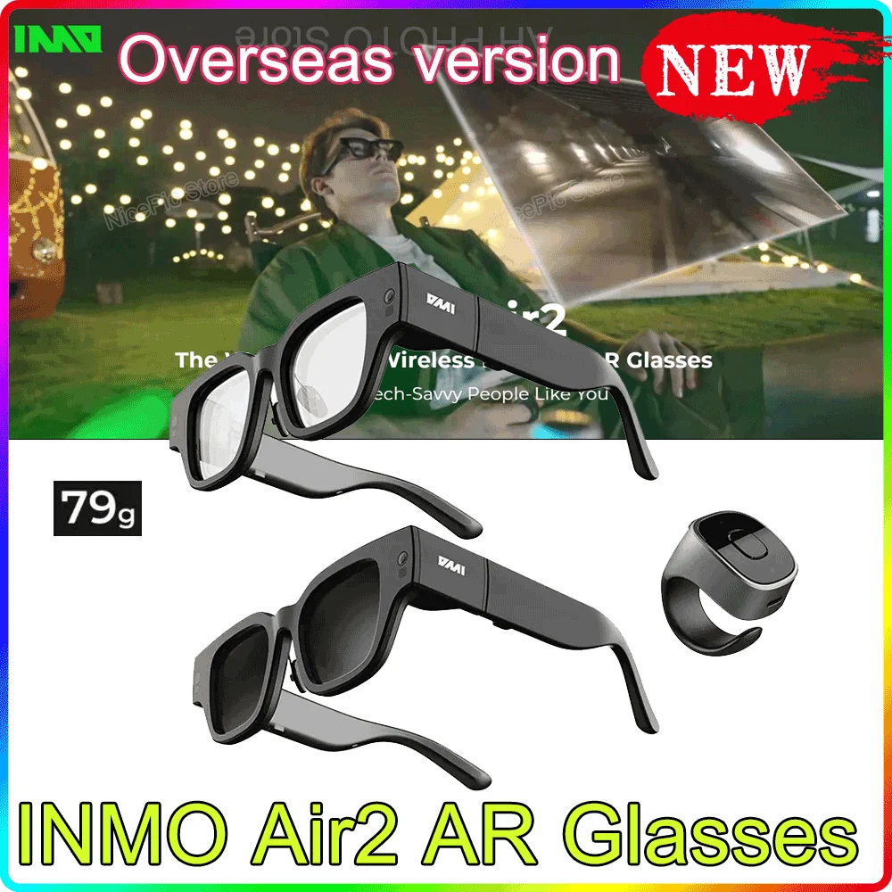 INMO-Air2-Wireless-AR-Smart-Glasses-Support-Screen-Touch-Ring-Voice ...