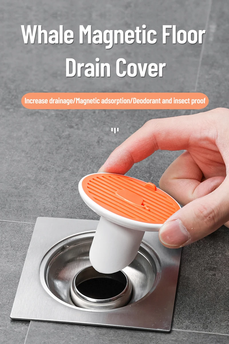 BOUCHON EVIER,02--Bouchon de vidange de douche en Silicone, Anti ...