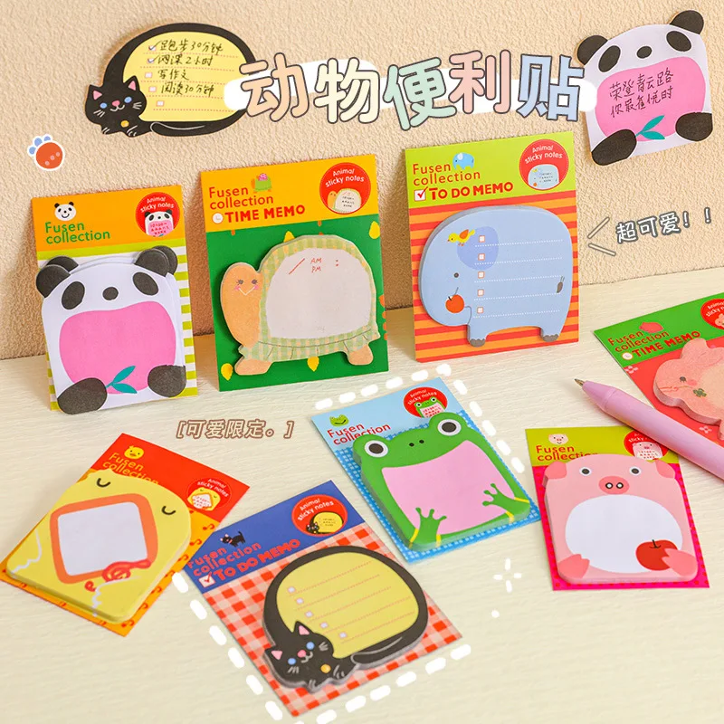 Sticky-Note-Cartoon-Zoo-Memo-Pad-Stickers-Decal-Scrapbooking-DIY-Kawaii ...