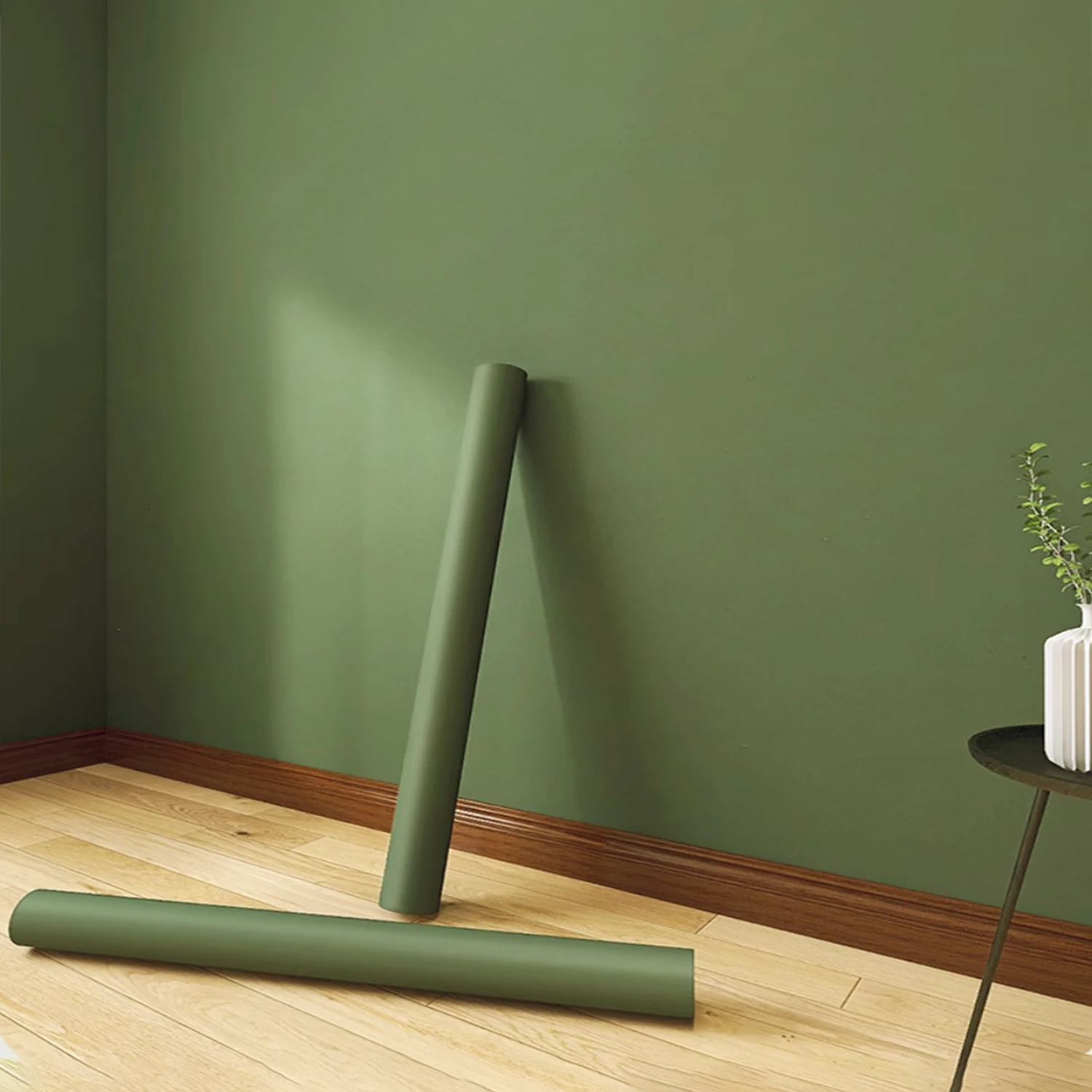 55CM Width Self-adhesive Film Green Matt Thickened Sticker Furniture ...