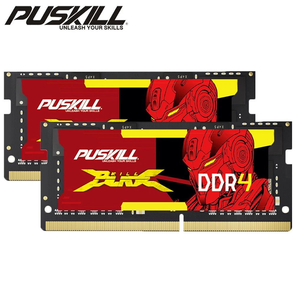 2PCS-PUSKILL-Killblade-DDR4-Notebook-Memoria-Ram-32GB-16GB-8GB-3200MHz-2666MHz-260-Pin-Sodimm ...