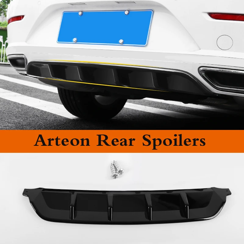 For Vw's Arteon Rear Spoilers 2018 2020 2021 2022 Body Kit Gloss Black ...