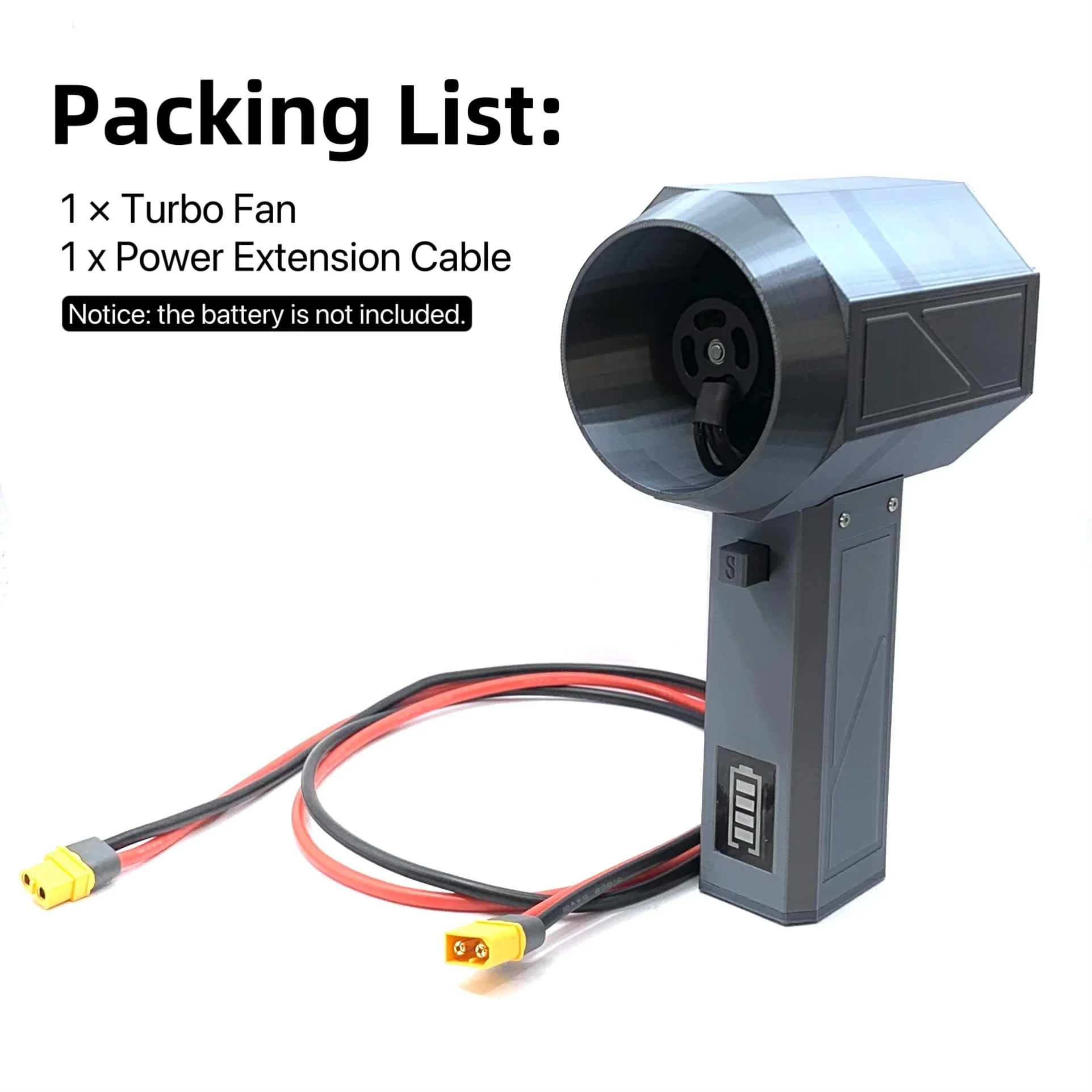 Turbo-Jet-Fan-XL-Multifunctional-Mini-Powerful-Blower-3300g-Thrust-High ...